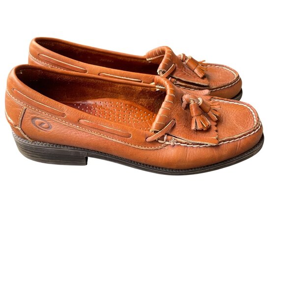Dexter | Shoes | Vintage Dexter Womens Leather Tassel Loafers Brown Usa ...